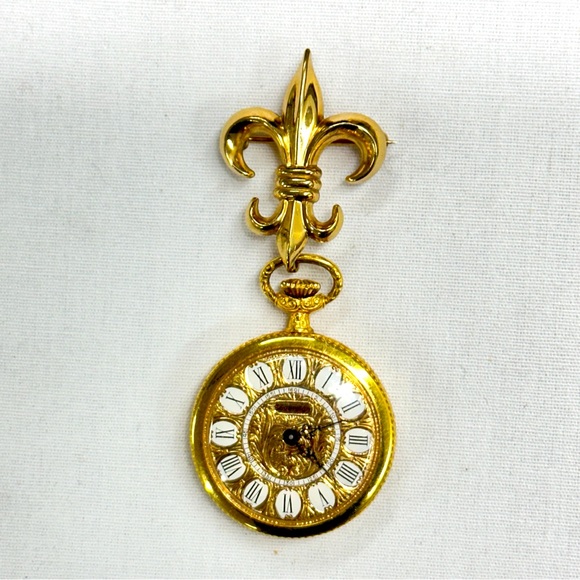 Jewelry | 12k Gold Filled Vintage Watch Brooch | Poshmark